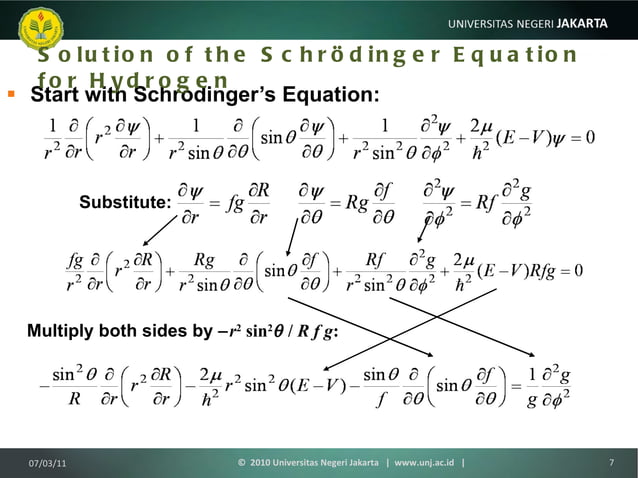 Fisika Modern 08 schrodinger eqinhydrogenatom | PPT