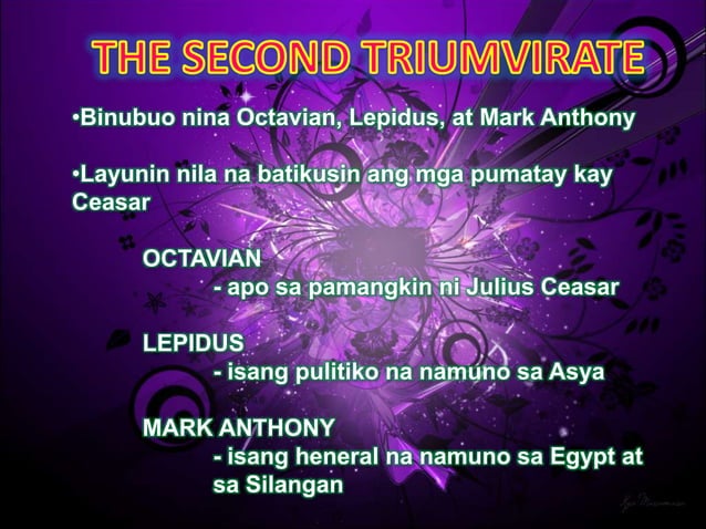 8 second triumvirate | PPTX