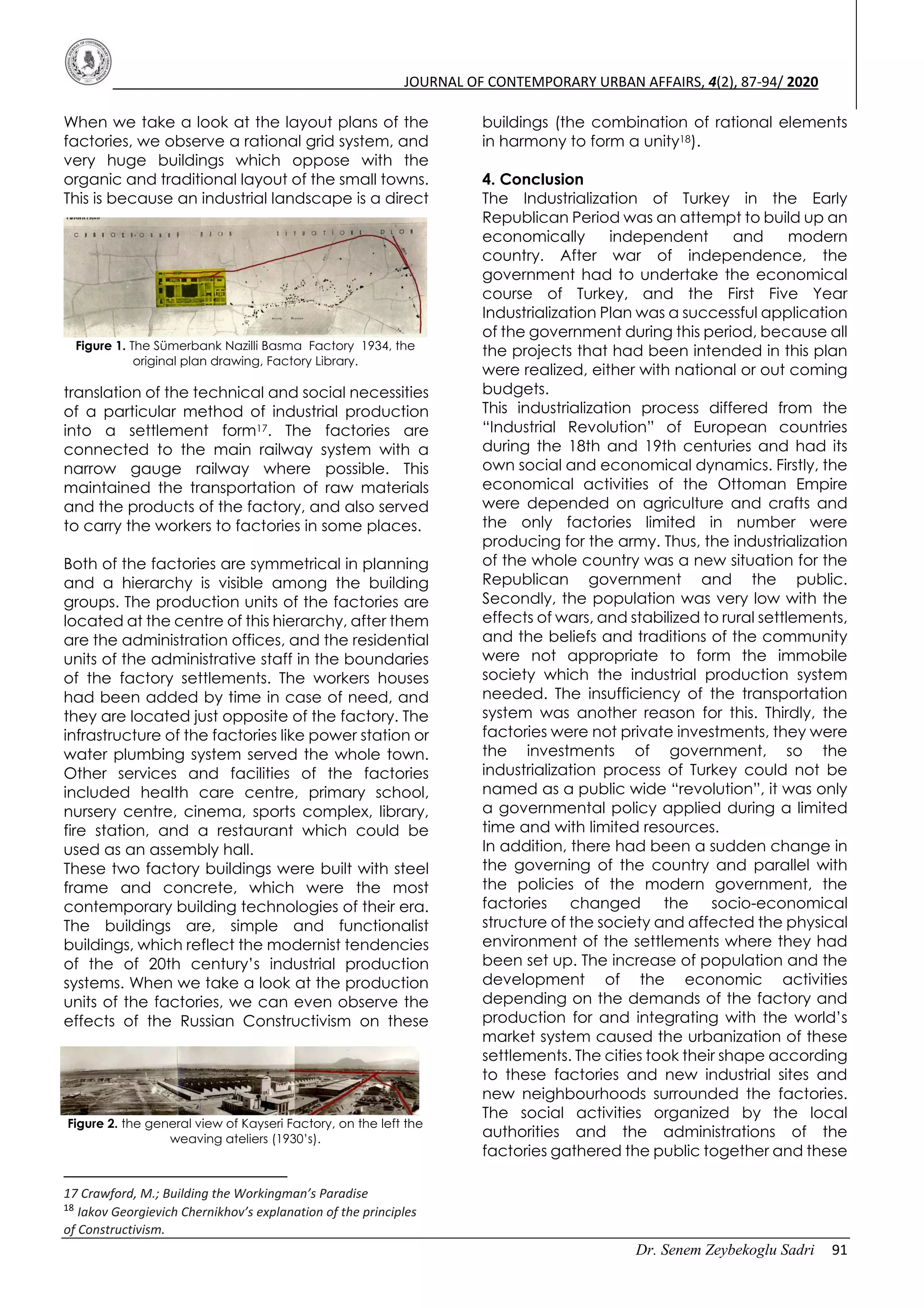 Industrialization and Urbanization in Turkey at the beginning of the ...