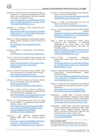 Industrialization and Urbanization in Turkey at the beginning of the ...