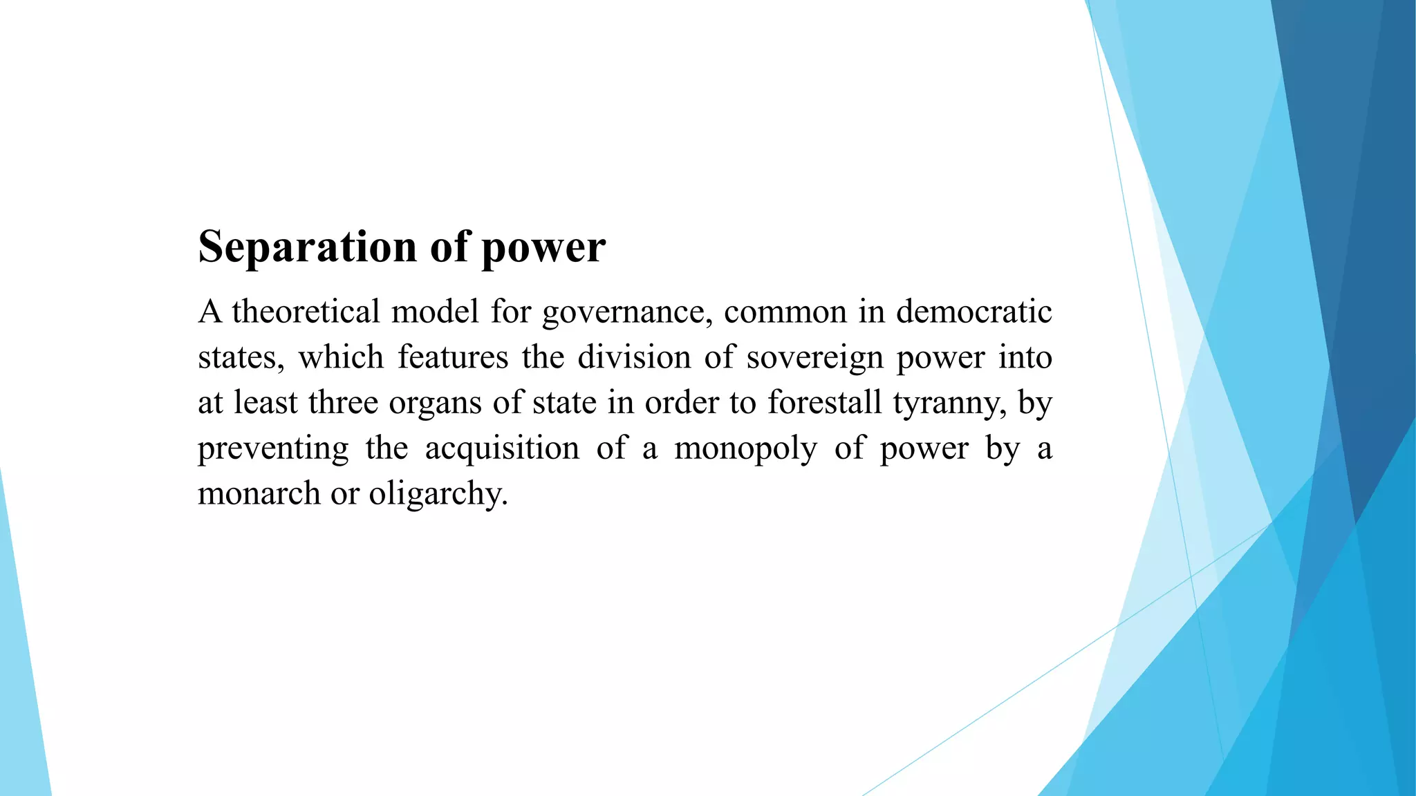 separation of powers | PPT