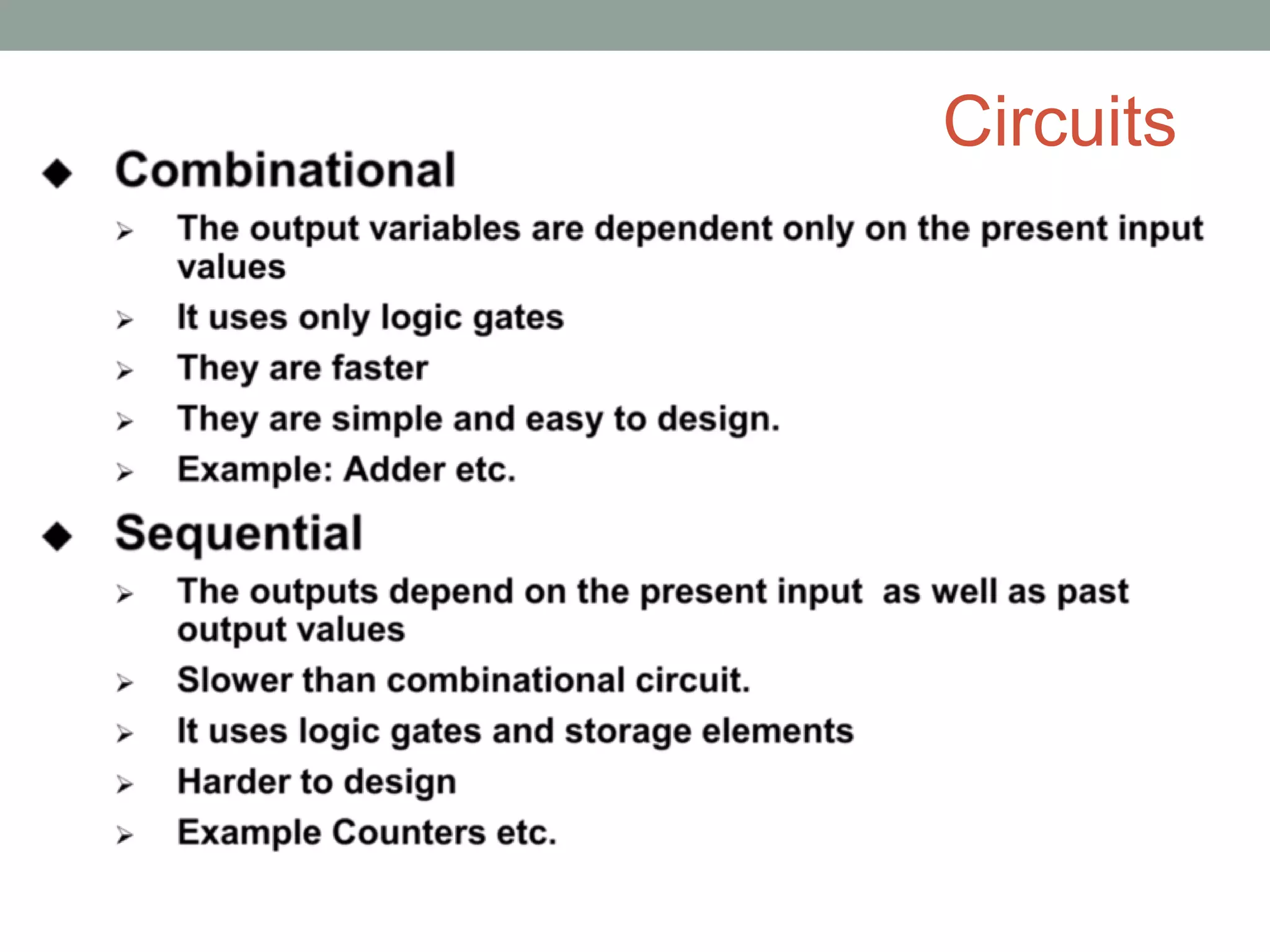 sequential circuits | PPTX