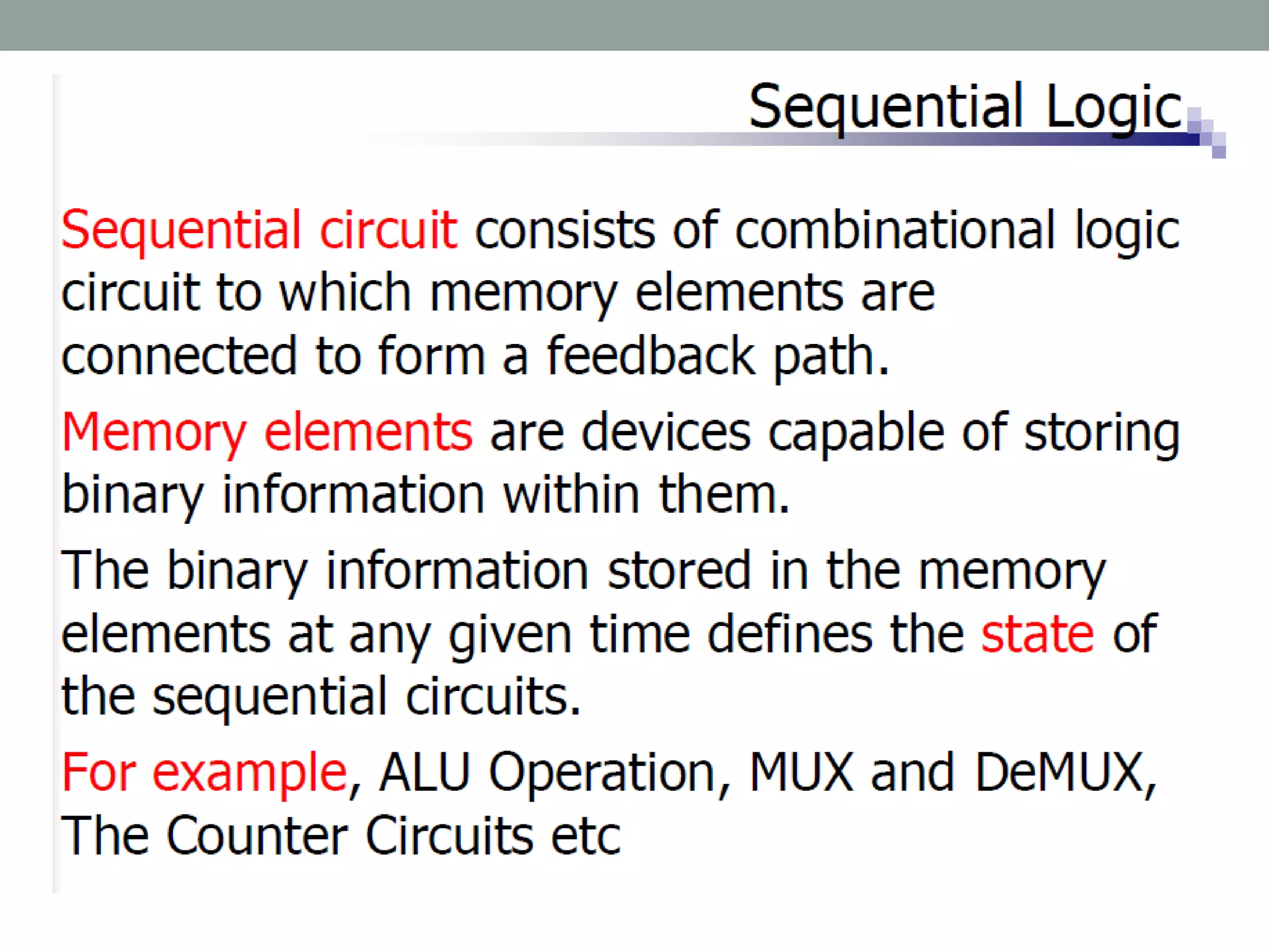 sequential circuits | PPTX