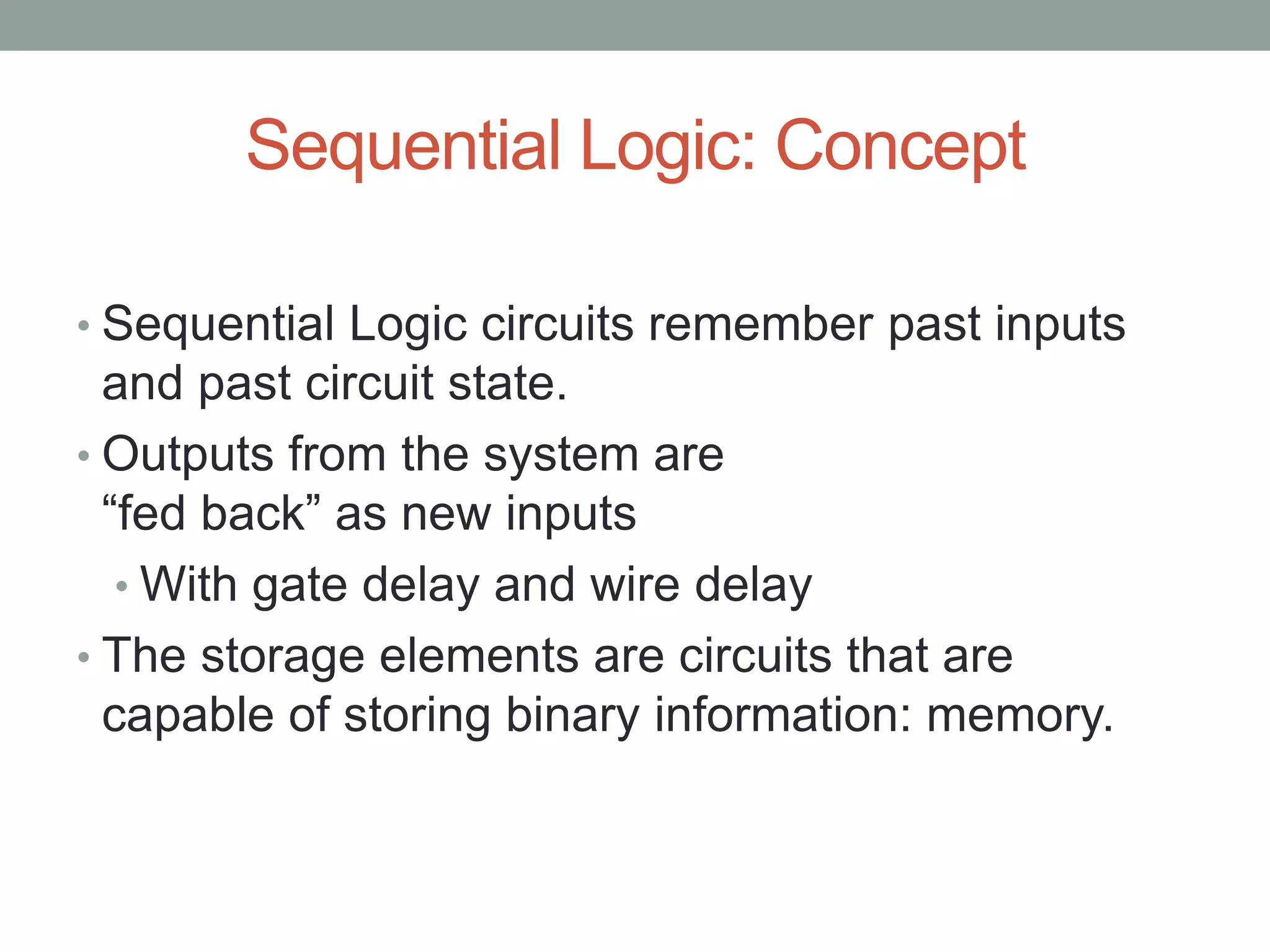 sequential circuits | PPTX