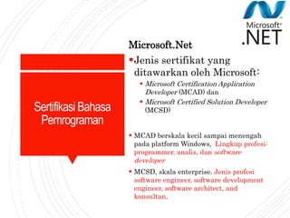 8 #sertifikasi nasional dan internasional | PPTX