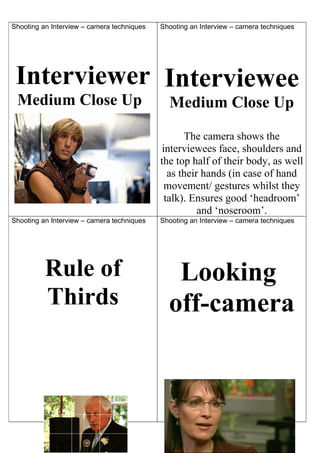 8 Shooting An Interview | DOC