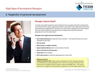 8 signs of incompetent managers | PPTX