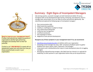 8 signs of incompetent managers | PPTX