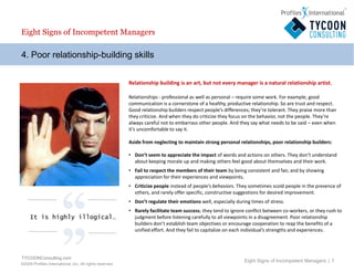 8 signs of incompetent managers | PPTX