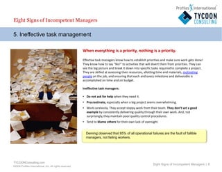 8 signs of incompetent managers | PPT