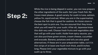8 simple steps for making a delicious sushi | PPTX