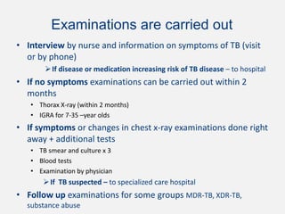 Tracing and identification of tuberculosis cases among risk groups ...