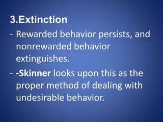Theory of Personality- B.F.Skinner | PPTX