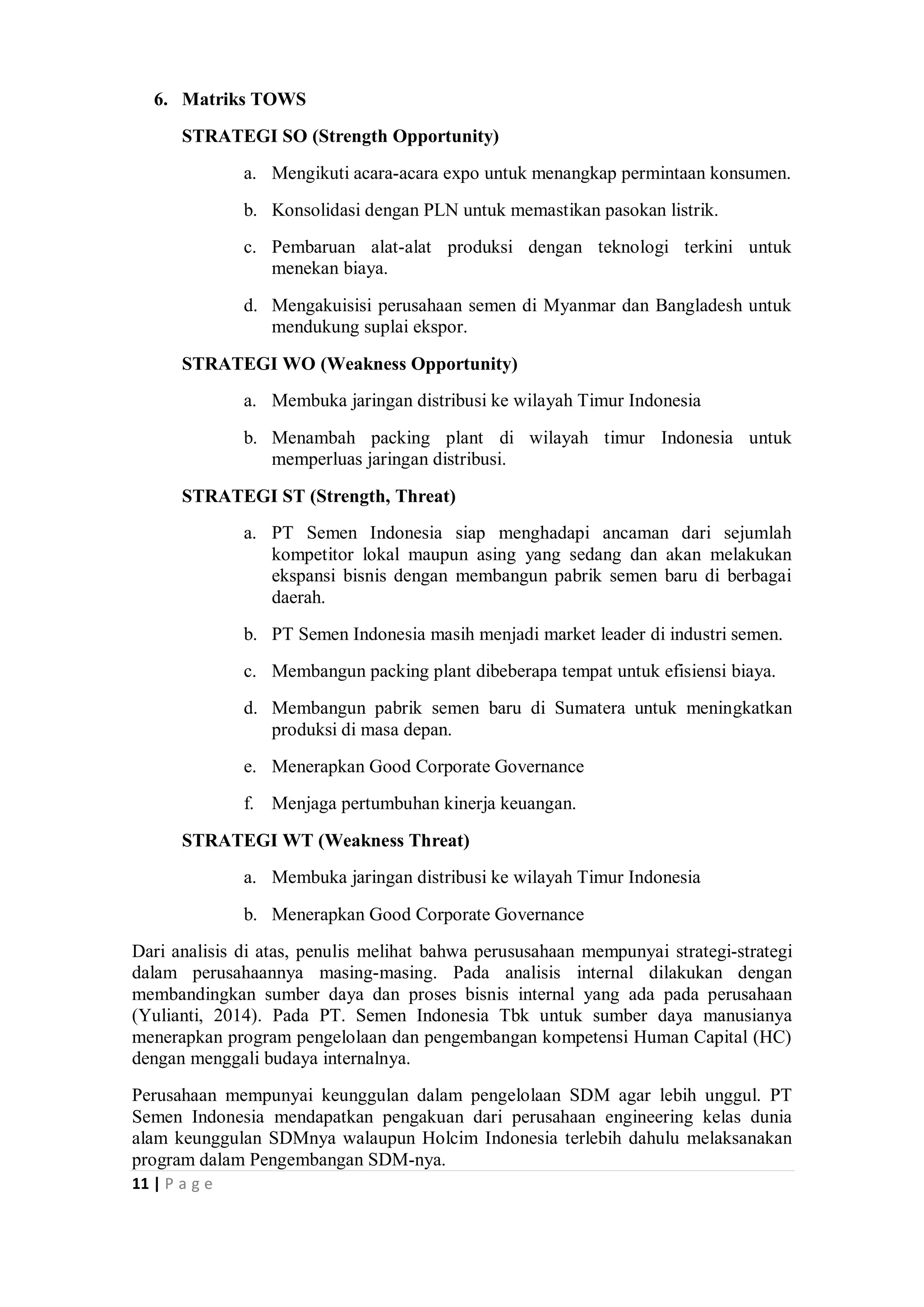 8, SM, Rahma Arya S, Hapzi Ali, Strategic Management: SWOT Analysis ...