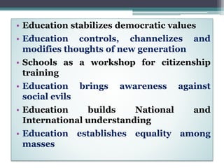 Social Change and Education | PPTX