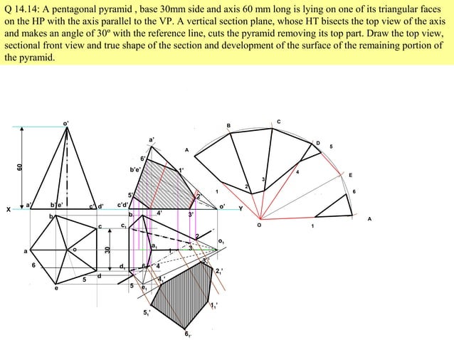 Development of surfaces of solids -ENGINEERING DRAWING - RGPV,BHOPAL ...