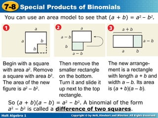 8 Special Products of Polynomials and its ideas | PPT
