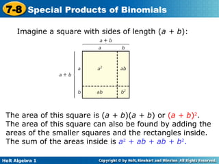 8 Special Products of Polynomials and its ideas | PPT