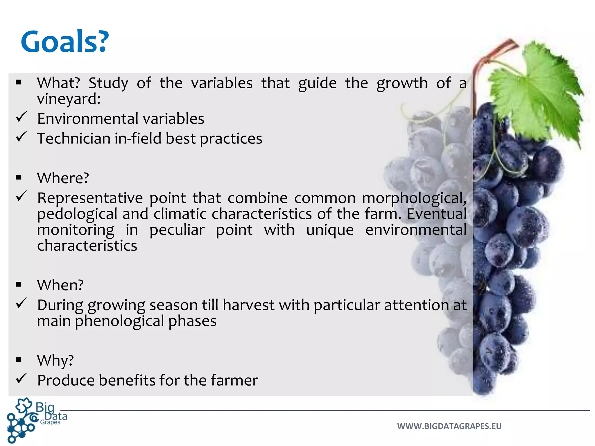 BigDataGrapes_Farm Management Pilot | PPT