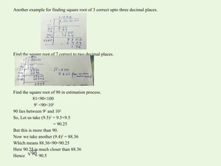 Mathematics Class 8 Square Roots Methods .pptx | Free Download