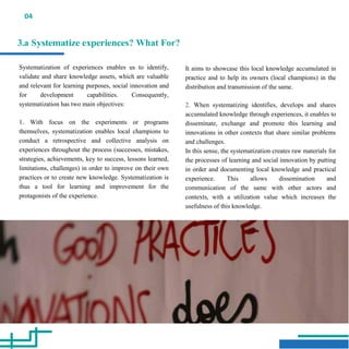 Systematization and Reinforcement Guidelines Sudan Training WS | PDF