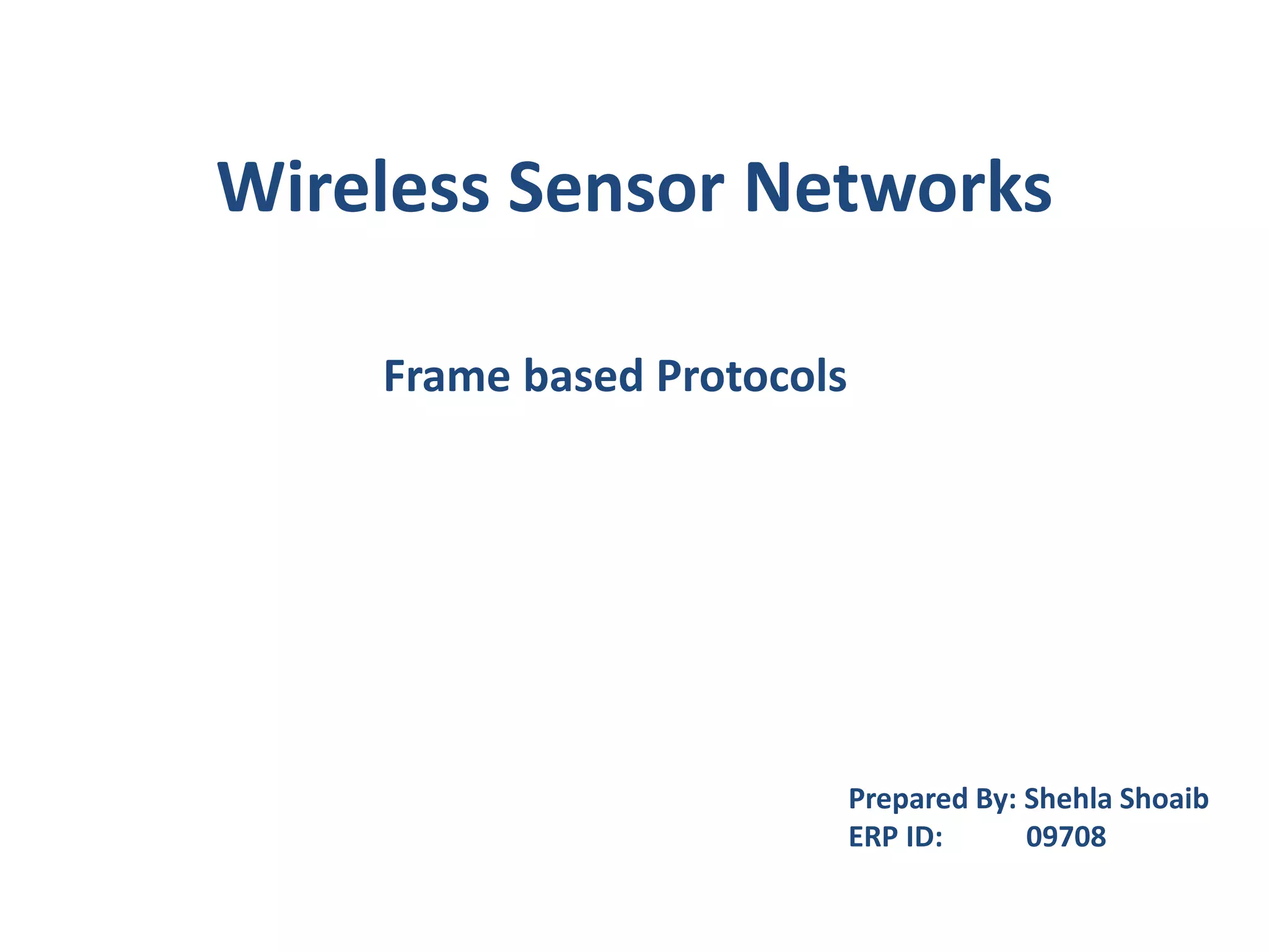 Wireless Sensors Networks Mac Protocols Tdma Ppt