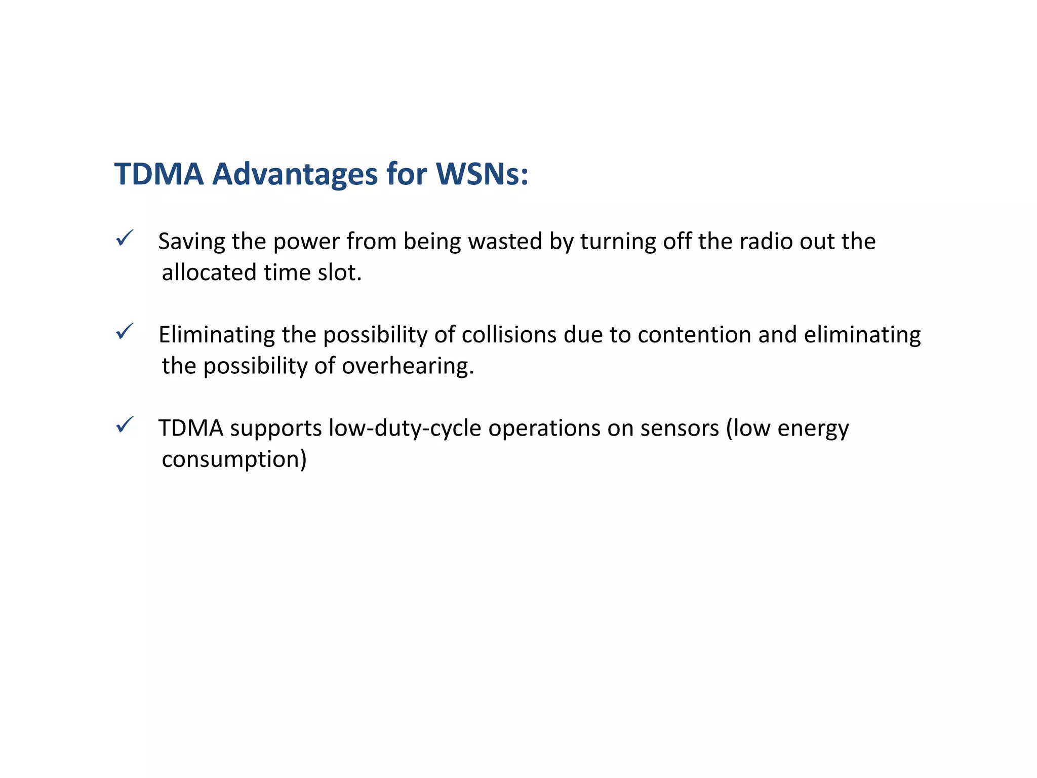 Wireless Sensors Networks - MAC protocols - TDMA | PPT