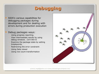 8\9 SSIS 2008R2_Training - Debugging_Package | PPT