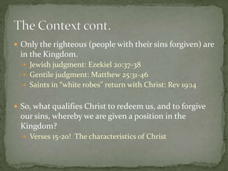 8 ss the chraracteristics of christ part 2 | PPTX