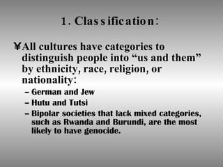 8 Stages of Genocide | PPT