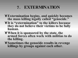8 Stages of Genocide | PPT