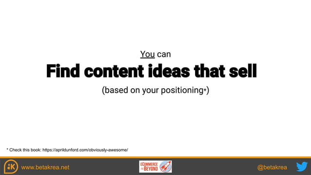 8 step framework to find content ideas that sell | PPT