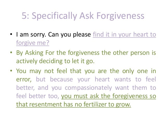 8 steps how to ask forgiveness