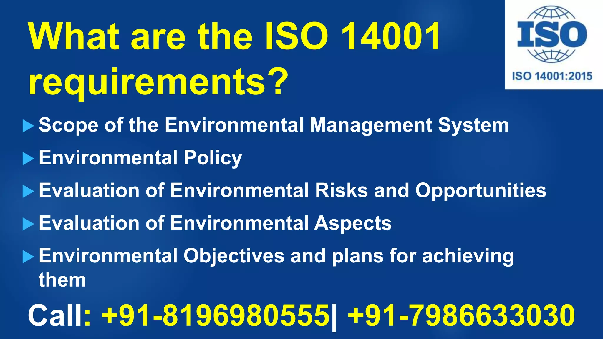 8 Steps - How To Get ISO 14001 Certification in India? | PPTX