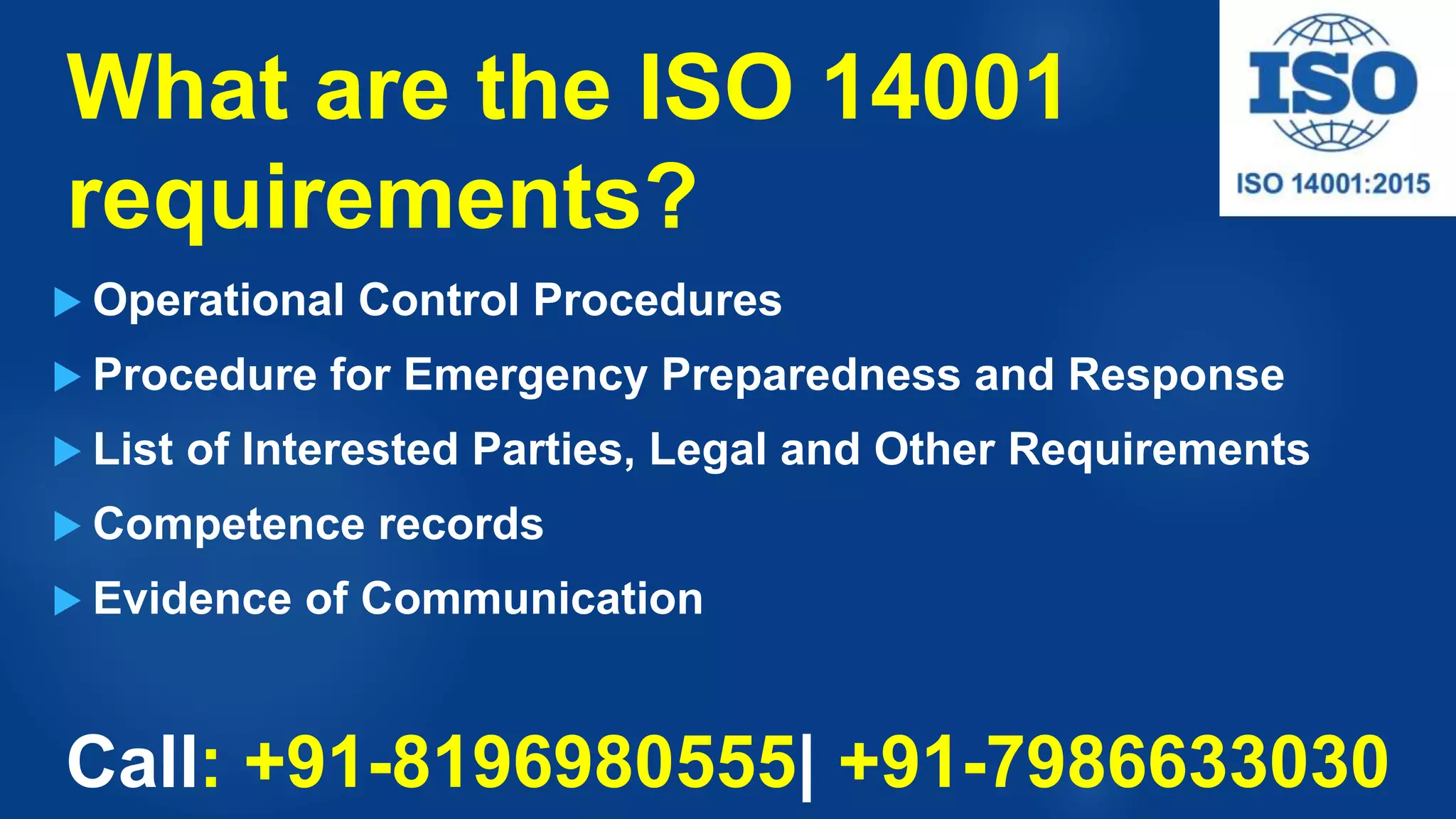 8 Steps - How To Get ISO 14001 Certification in India? | PPTX