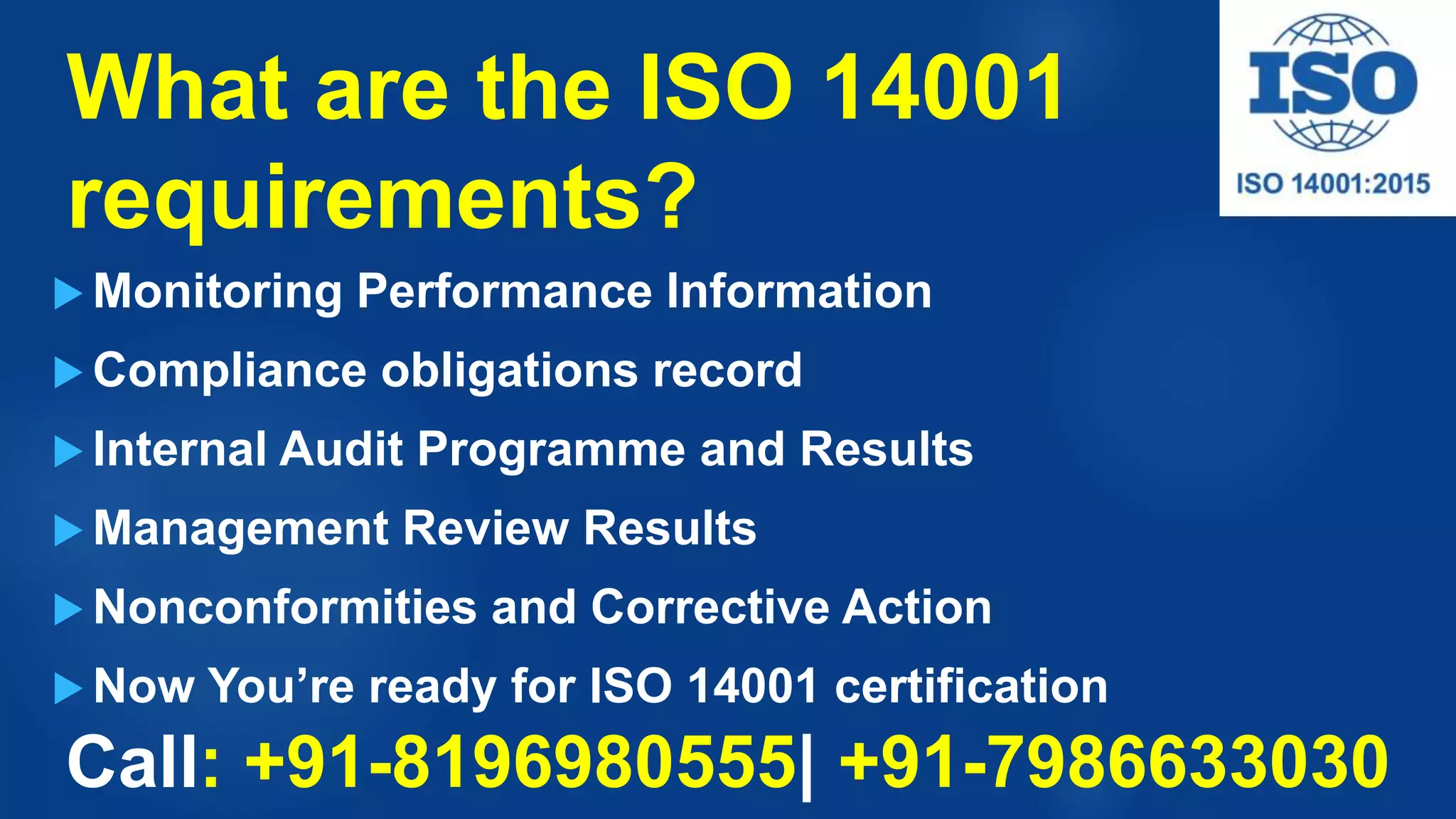 8 Steps - How To Get ISO 14001 Certification in India? | PPTX