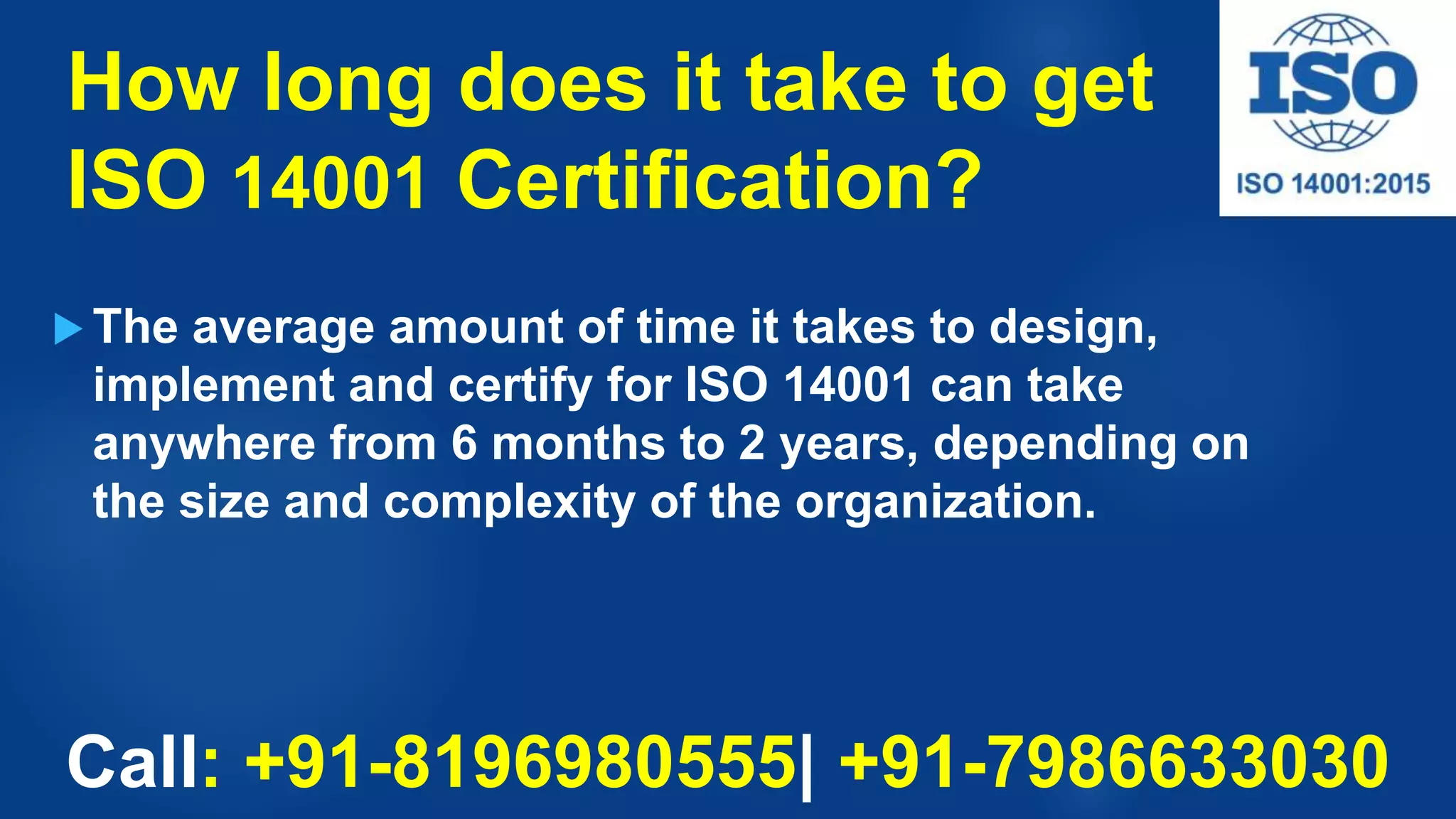 8 Steps - How To Get ISO 14001 Certification in India? | PPTX