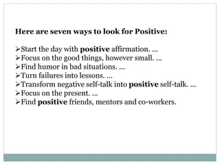 8 steps to attitude change | PPTX