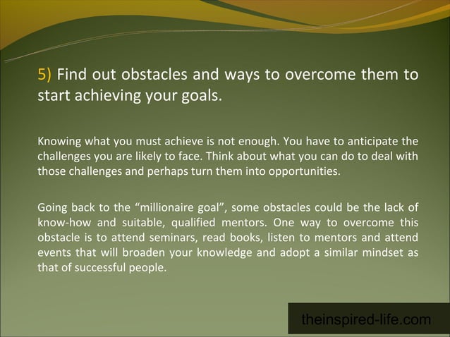 8 steps to effective goal setting | PPT