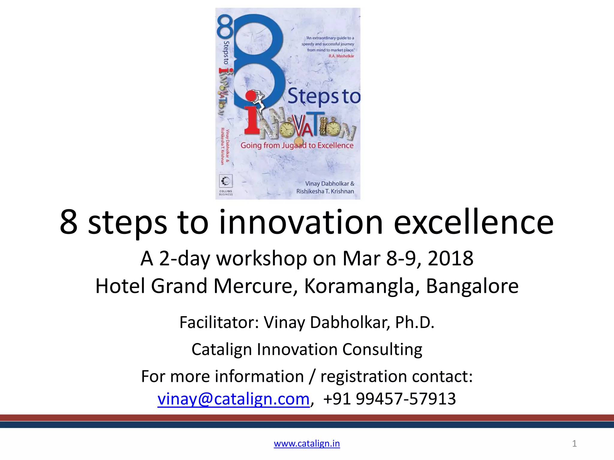 8 steps to innovation excellence | PPT