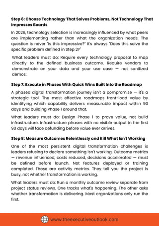 8 Steps to Launch Your Digital Transformation Journey in 2026 | PDF