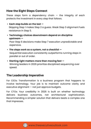 8 Steps to Launch Your Digital Transformation Journey in 2026 | PDF