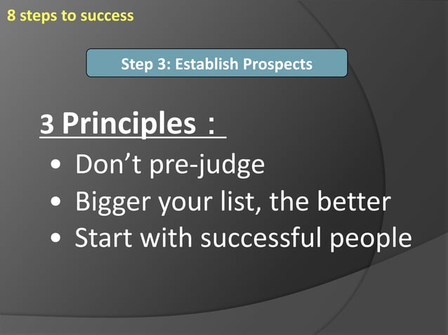 8 steps to success | PPTX | Career Advice | Careers