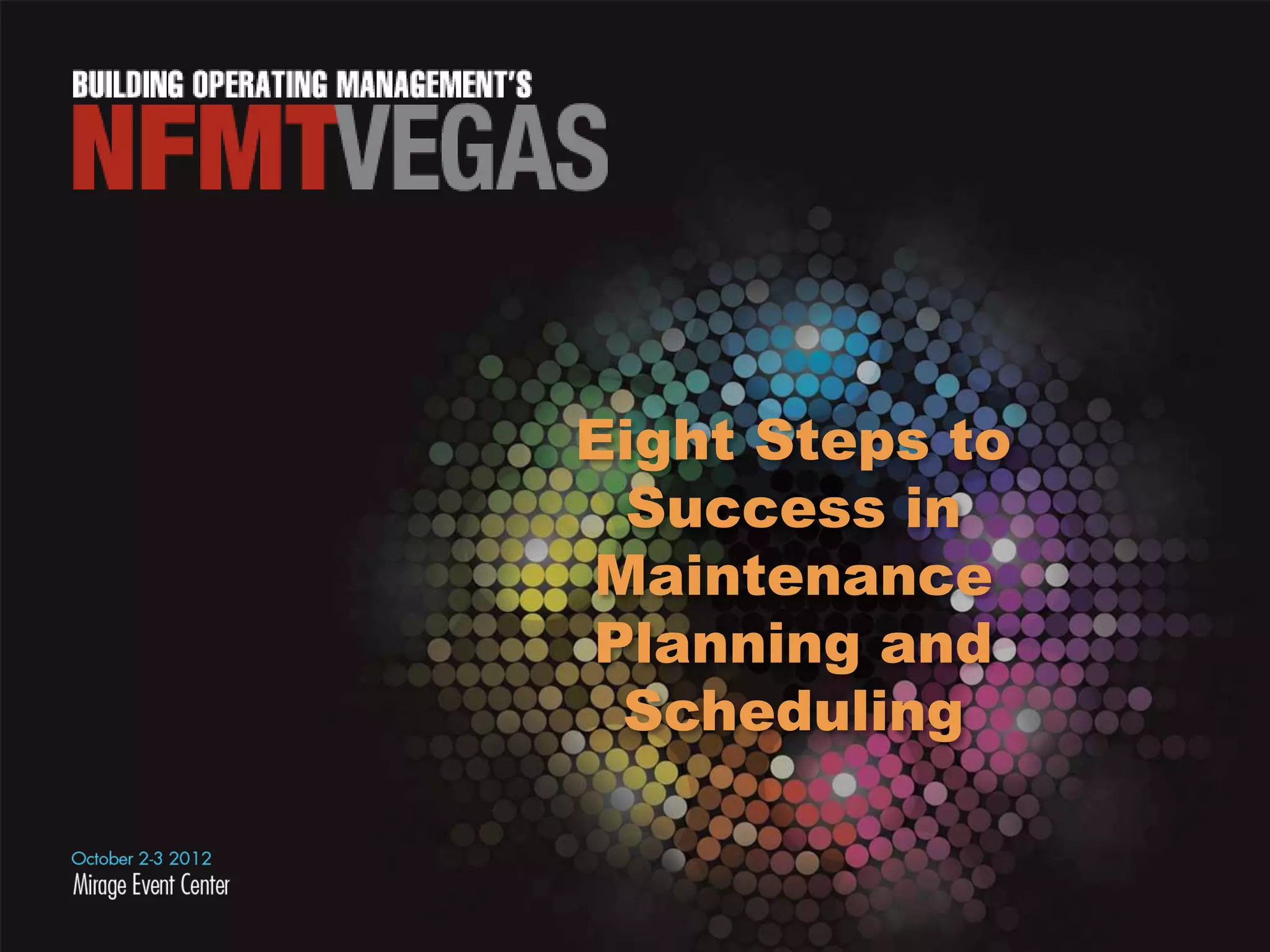 8 Steps To Success In Maintenance Planning And Scheduling | PDF
