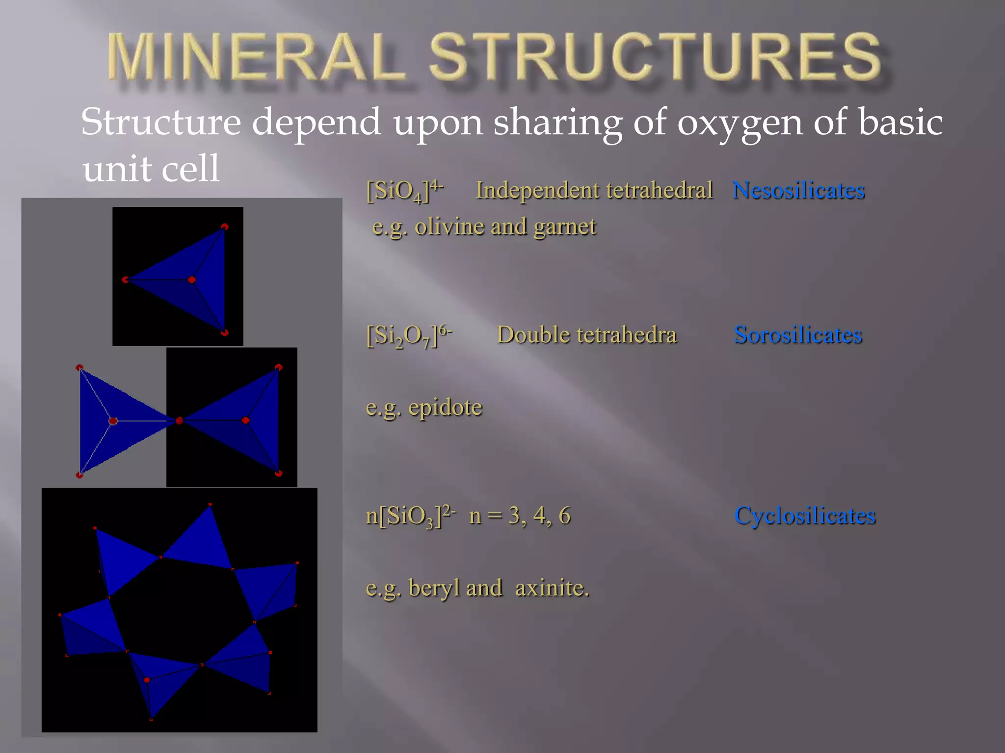 silicate structure | PPT