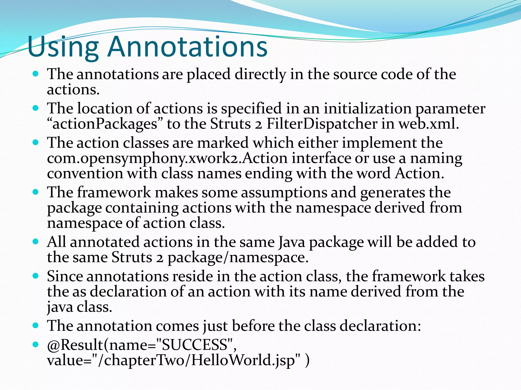 Apache Struts 2 Framework | PPTX