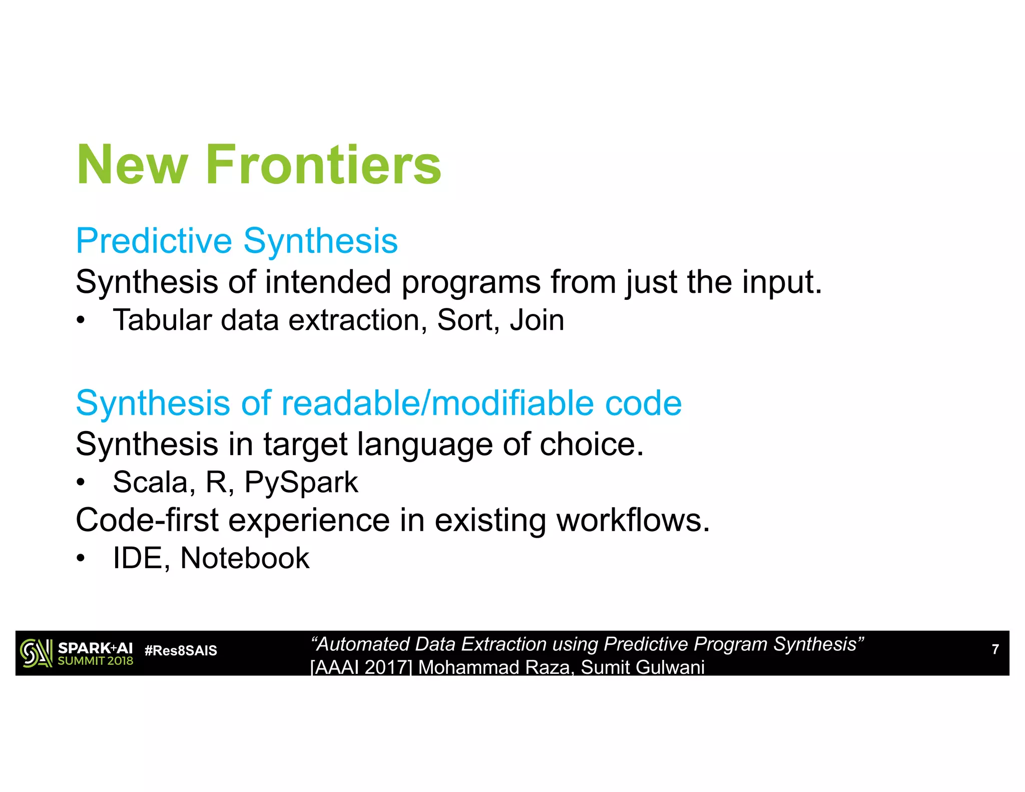Programming by Examples with Sumit Gulwani | PPT