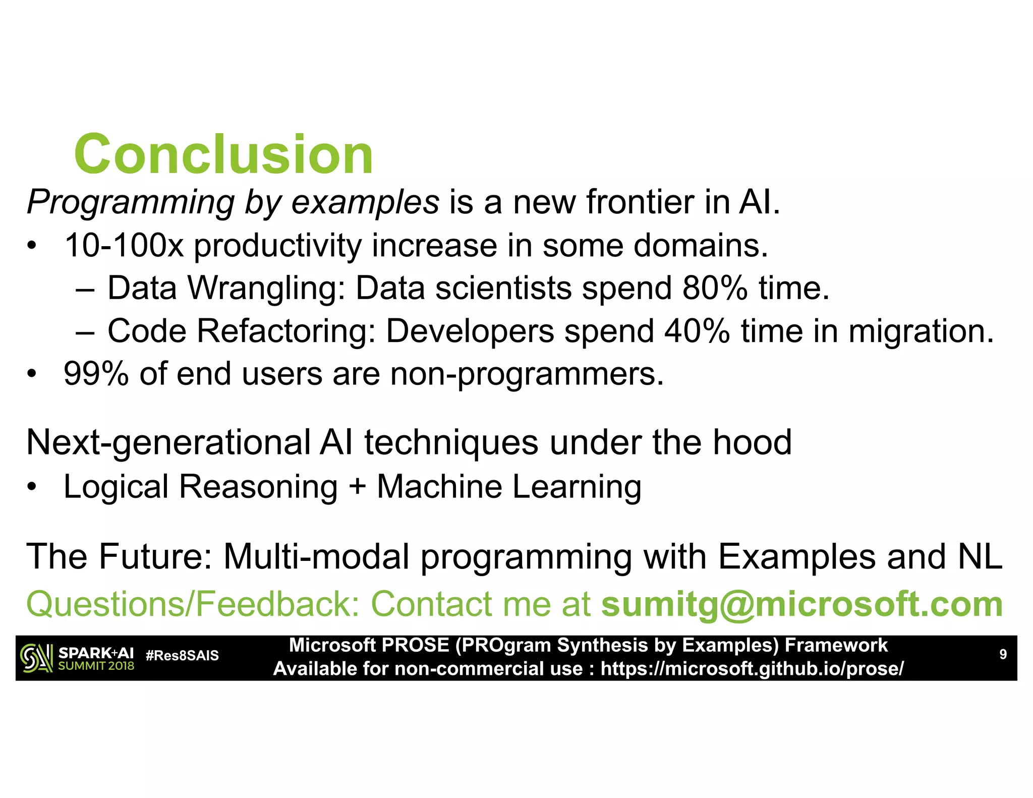 Programming By Examples With Sumit Gulwani Ppt 