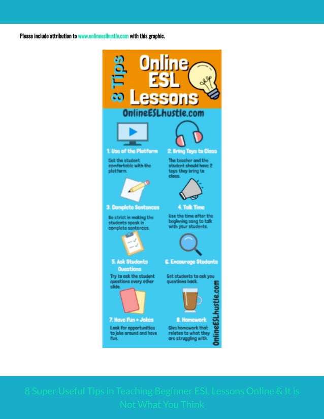 8 super useful tips in teaching beginner esl lessons online & it is not ...