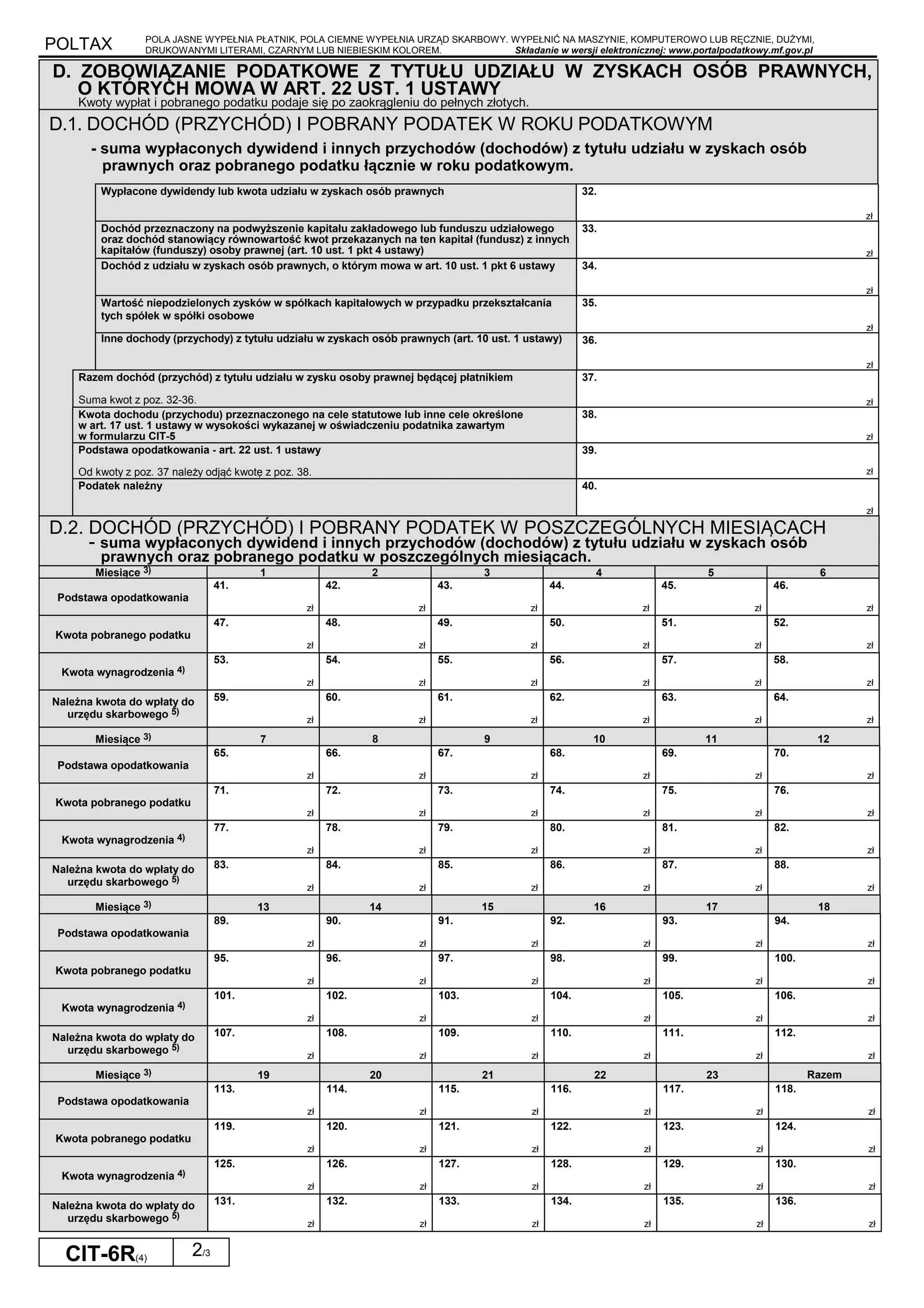 Form cit-6 rw4 | PDF | Business Accounting & Finance | Business